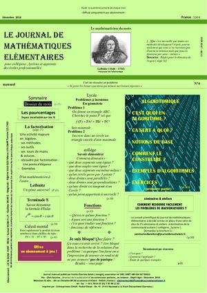 Calaméo - Le journal de mathématiques élémentaires