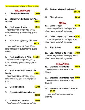 Calaméo - Menu Tacontento