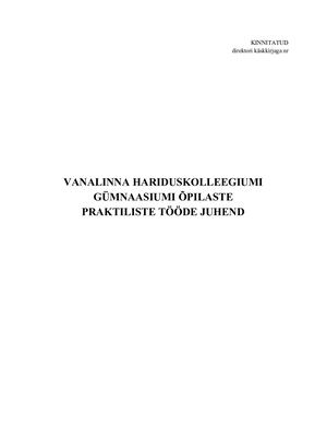 Calaméo - Praktiliste tööde vormistamise juhend