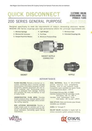 Calaméo - Adel Wiggins Quick Disconnect 200 series Orkal Transdigm