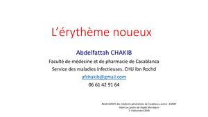 Calaméo - L’érythème Noueux ACCM 8 Dec 2018