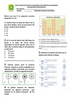 Calaméo - Examen Tercer Periodo Matematica