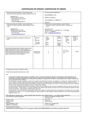 Calaméo - Certificado De Origen España