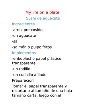 Calaméo - My Life On A Plate