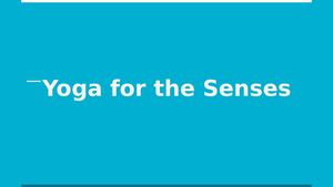 Calaméo - Yoga For The Senses