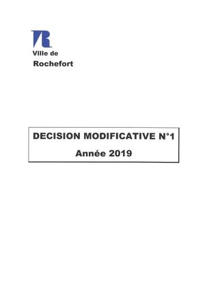 Calaméo - Décision Modificative N°1 2019 Ville Rochefort