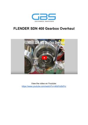 Calaméo - FLENDER SDN 400 Gearbox Overhaul