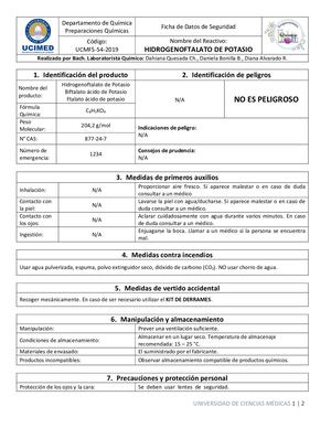 Calaméo - Hidrogenoftalato De Potasio (Biftalato Ácido De Potasio).