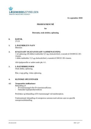 Calaméo - Detremin, Orale Dråber, Opløsning 20 000 IE Ml