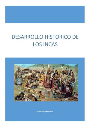 Calaméo - 1el Desarrollo Histórico De Los Incas 2do De Secundaria