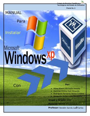Calaméo - Manual para Instalar Windows XP en VirtualBox