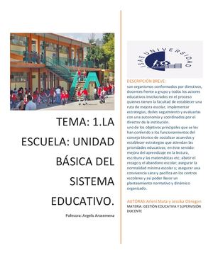 Calaméo - Escuela: Unidad Básica del sistema educativo.