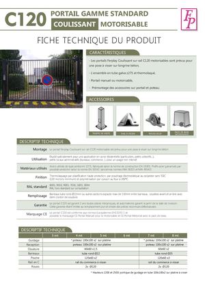 Calaméo - C120 Coulissant Motorisable