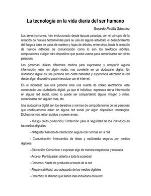 Calaméo - La Tecnología En La Vida Diaria Del Ser Humano
