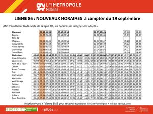 Calaméo - Info Ligne 86 Nouveaux Horaires