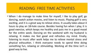 Calaméo - Reading About Free Time Activities