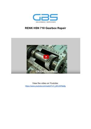 Calaméo - RENK HSN 710 Gearbox Repair