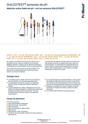 Calaméo - SENSOR PH PROMINENT DULCOTEST