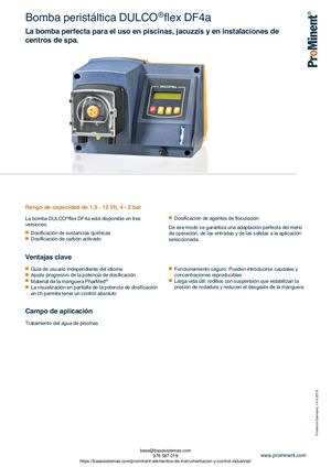 Calaméo - BOMBA PERISTALTICA PROMINENT DULCOFLEX DF4A