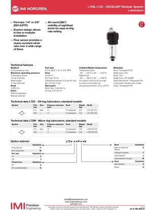 Calaméo - LUBRICADOR NORGREN L72C