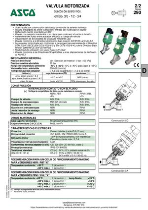 Calaméo - VALVULA MONITORIZADA SERIE 290 ASCO