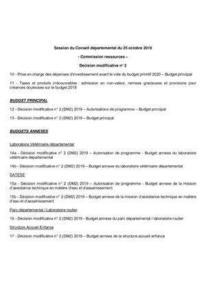 Calaméo - Budget du conseil départemental de l'Aude - décision modificative n°2