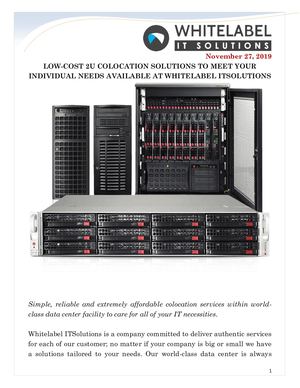 Calaméo - Low Cost 2u Colocation Solutions To Meet Your Individual Needs Available At Whitelabel ...