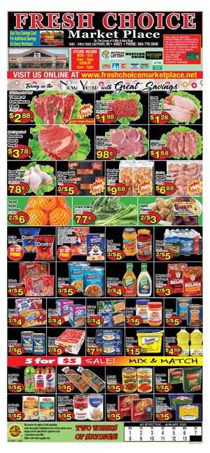 Calaméo - Fresh Choice Marketplace Jan. 1-13