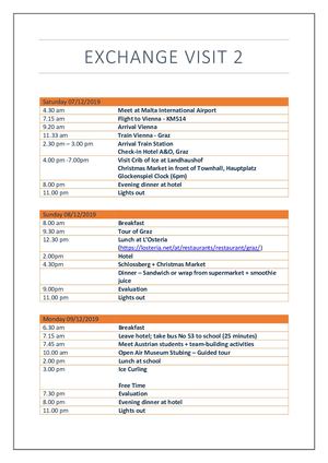 Calaméo - Exchange Visit December Version 2