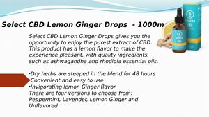 Calaméo - Select Cbd Lemon Ginger Drops 1000mg