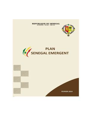 Calaméo - Plan Senegal Emergent