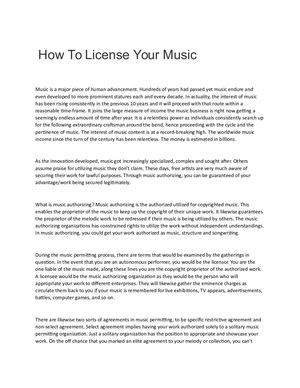 Calaméo - How To License Your Music