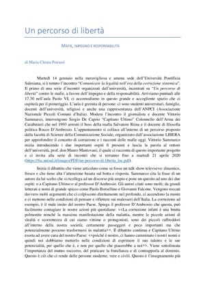 Calaméo - Un percorso di libertà di Maria Chiara Petrassi