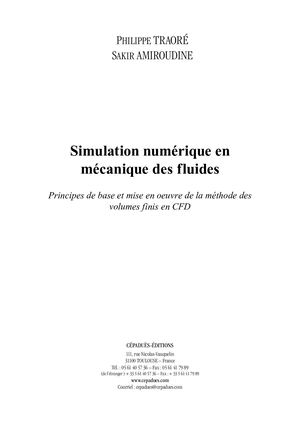 Calaméo - Extrait Simulation Numérique En Mecanique Fluides Cepadues