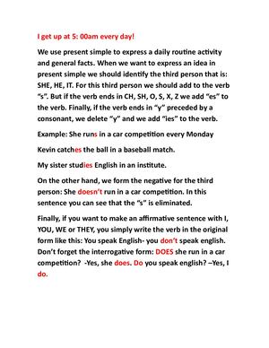 Calaméo - Daily Routine Information