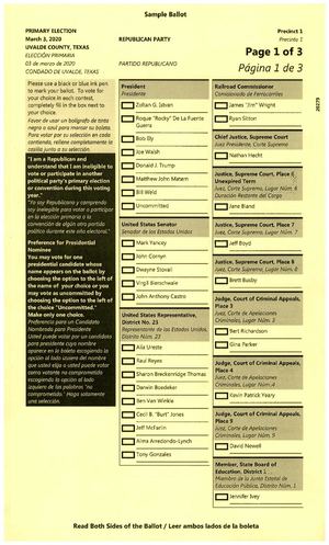 Calaméo - Republican Sample Ballots 2020