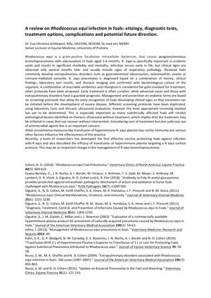 Calaméo - A review on Rhodococcus equi infection in foals: etiology ...