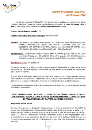 Calaméo - Conseil municipal du 20 Janvier 2020