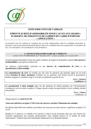 Calaméo - Notes De Cadrage