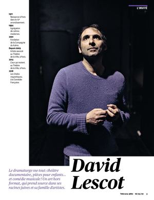 Calaméo - PORTRAIT DAVID LESCOT TELERAMA 18 MARS 2020