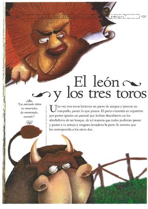 Calaméo - 8- Amistad - 1- El León Y Los Tres Toros