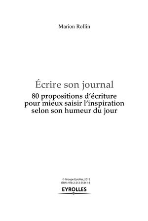 Calaméo - Ecrire son journal (extrait)