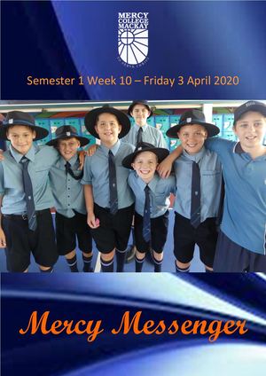 Calaméo - Mercy College Mackay fortnightly newsletter - Apr 3 2020
