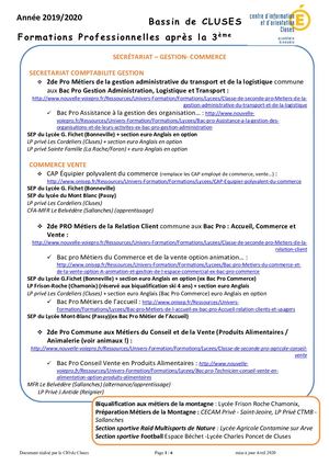 Calaméo - Mini Guide Post 3ème 2020 Bassin De Cluses éLargi Avec Les Liens Onisep Des Formations ...