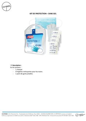 Calaméo - Fiche Technique Et Gabarits Kit De Protection Avec Et Sans Gel