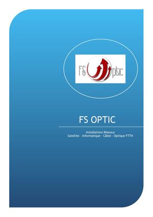 Calaméo - Brochure Fs Optic Officiel