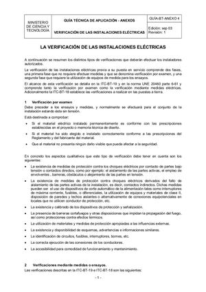 Calaméo - Itc Bt Guia Anexo 4 Verificació Instal·lacions