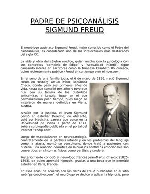 Calaméo - Padre De Psicoanálisis Sigmund Freud