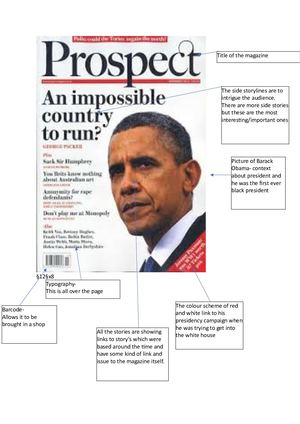 Calaméo - prospect magazines front cover analysis