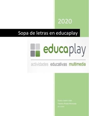 Calaméo - Tutorial Sopa De Letras Educaplay